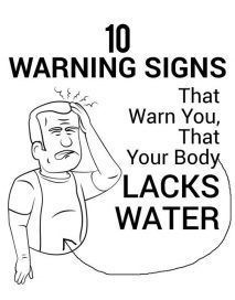 10 Warning Signs that Your Body is Lacking Water | Optimal Health